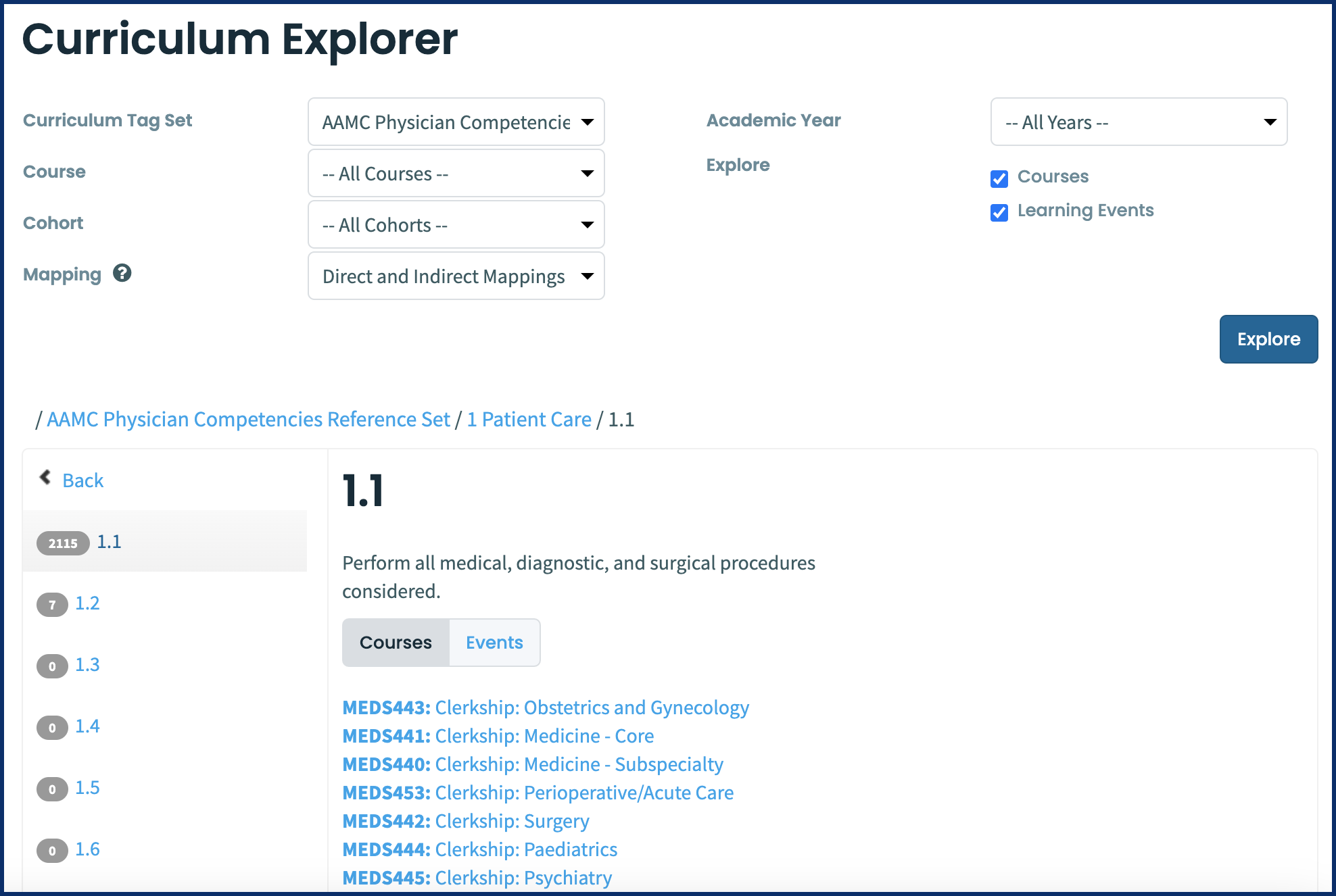Curriculum Explorer For Learners